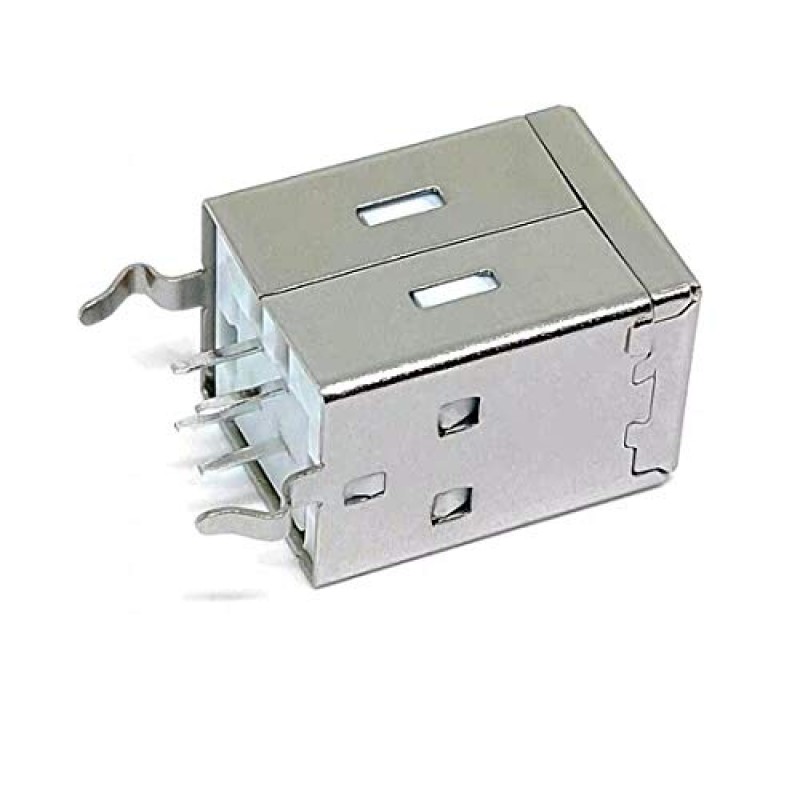 PCB USB Connector B Type Female Jack 180 Degree DIP Vertical Straight ...