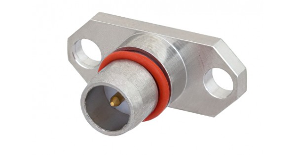 BMA Plug Slide-On Connector Solder Attachment 2 Hole Flange Mount Stub ...