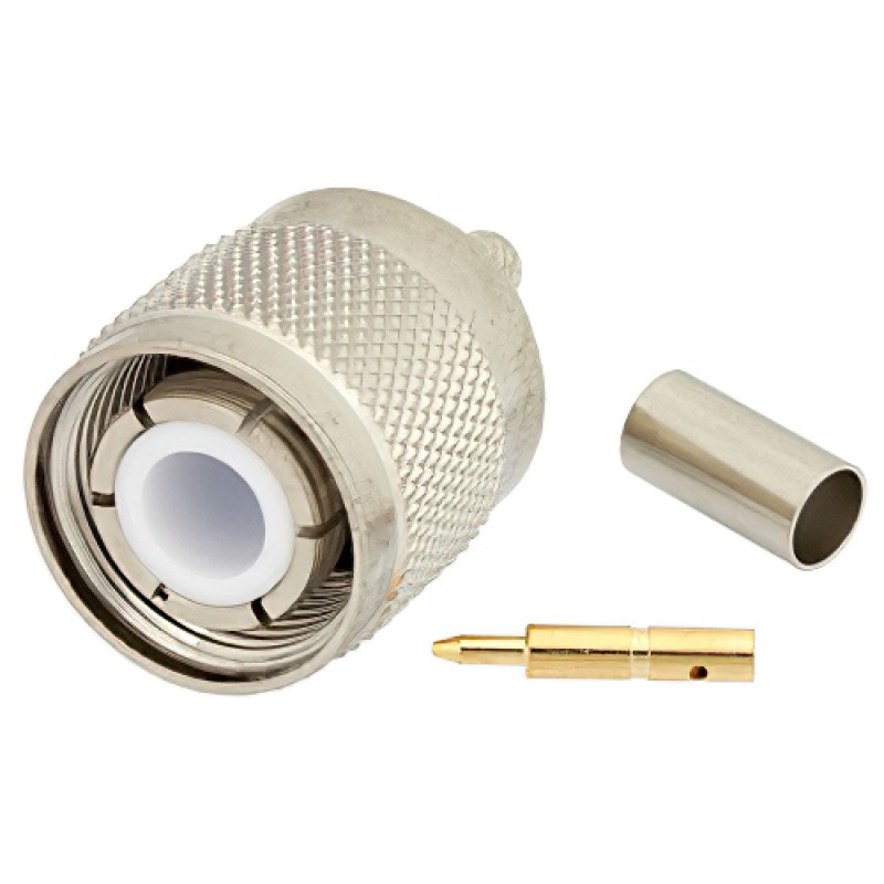 HN Male Connector Crimp/Solder Attachment for ET-RG55, ET-RG142, ET ...