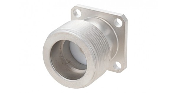 LC Female Connector Solder Attachment 4 Hole Flange Mount Pin Terminal ...