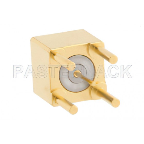 SMP Male Smooth Bore Connector Solder Attachment Thru Hole PCB Catchers ...