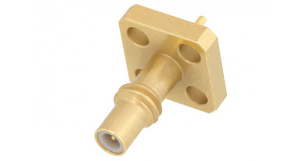 SSMC Jack Connector Solder Attachment 4 Hole Flange Mount Solder Cup ...