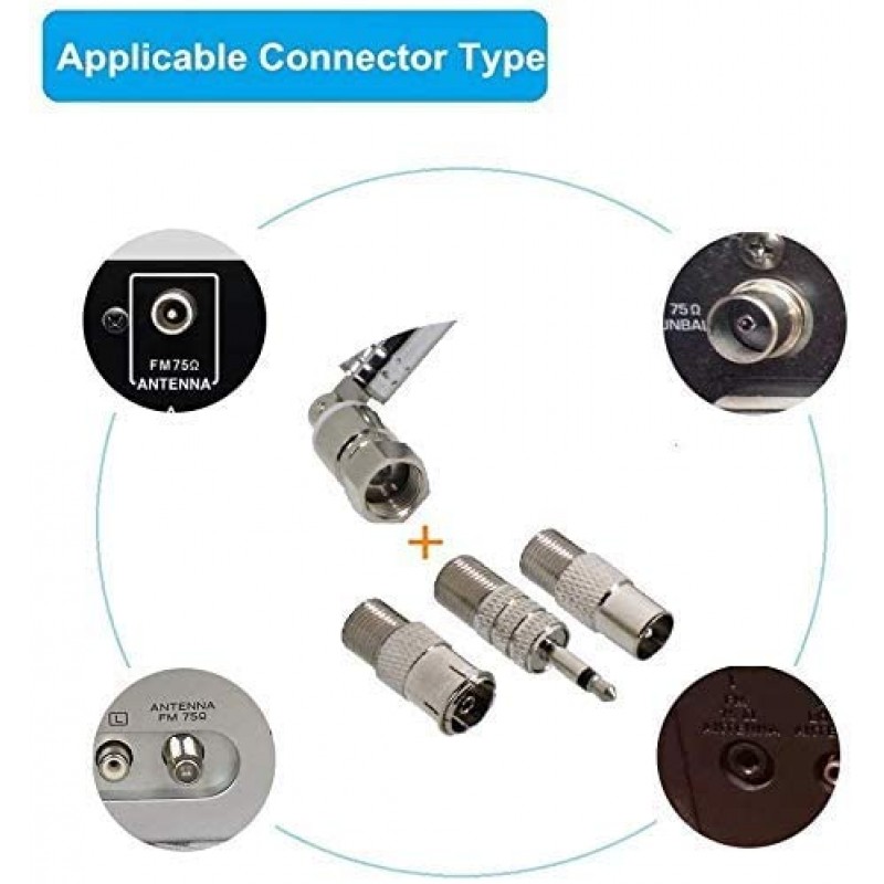 Indoor Antenna Dipole FM Radio Antenna Indoor FM Antenna 75 Ohm F Type ...