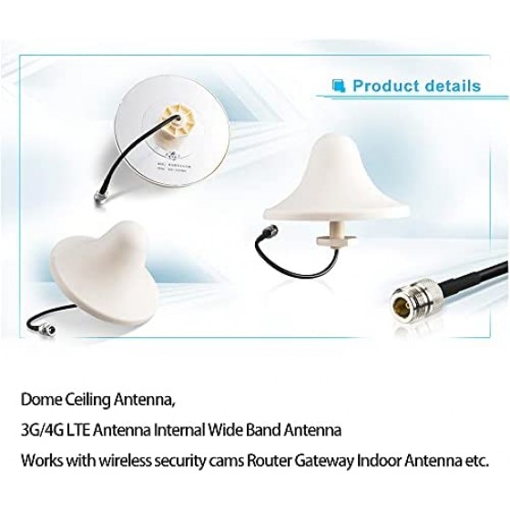 Ceiling Mount Dome Antenna, 3G/4G LTE Antenna Internal Wide Band Omni ...