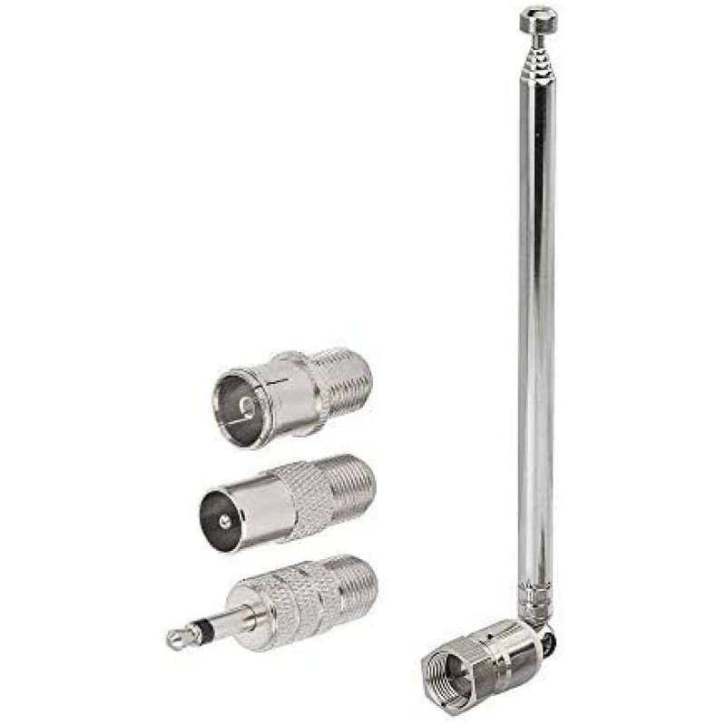 FM Telescopic Antenna Kit 75 Unbal F Type Connector DAB Radio ...