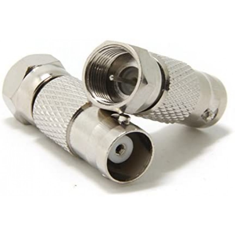 10-Pack F-Type Male Plug to BNC Female Jack RF Radio Antenna Coax ...