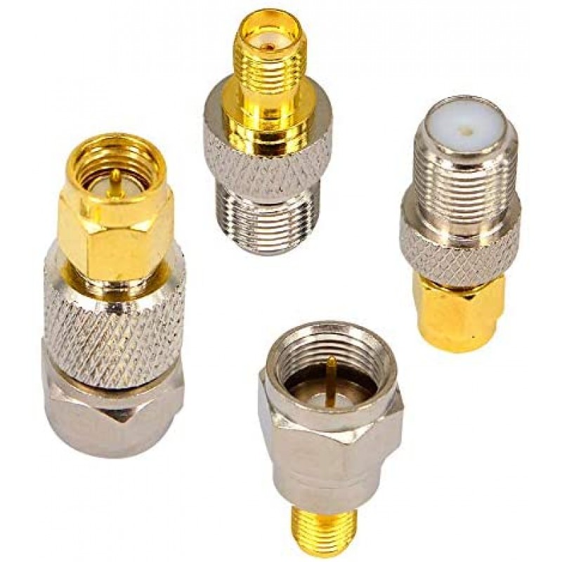 SMA to F Coax Kit RF Coaxial Adapter Kits SMA to F Antenna Connector TV ...