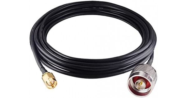 12ft Low Loss Coaxial RG58 Extension Cable N-Type Male to SMA Male Coax ...